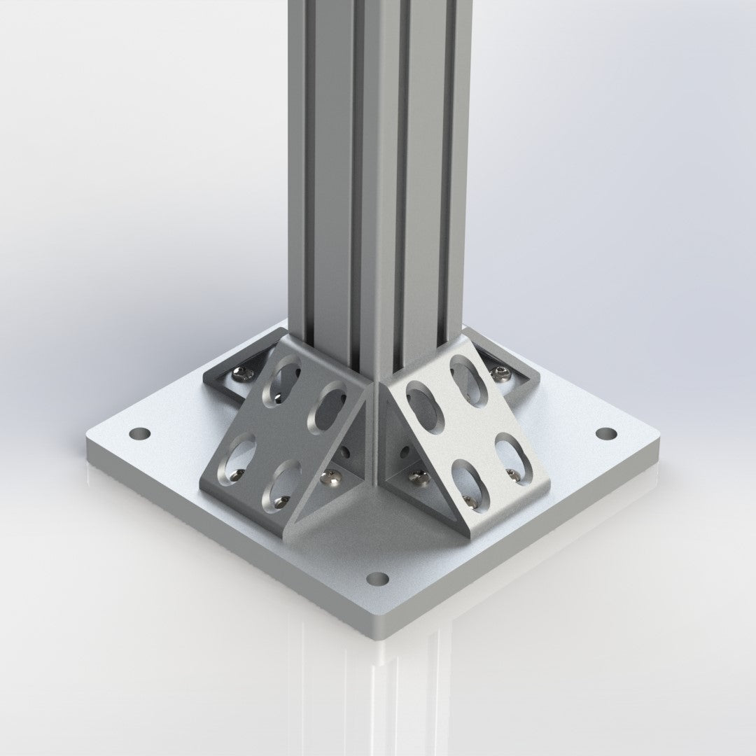 T-Slot Base Plates & Leveling Feet | RevDelta Canada